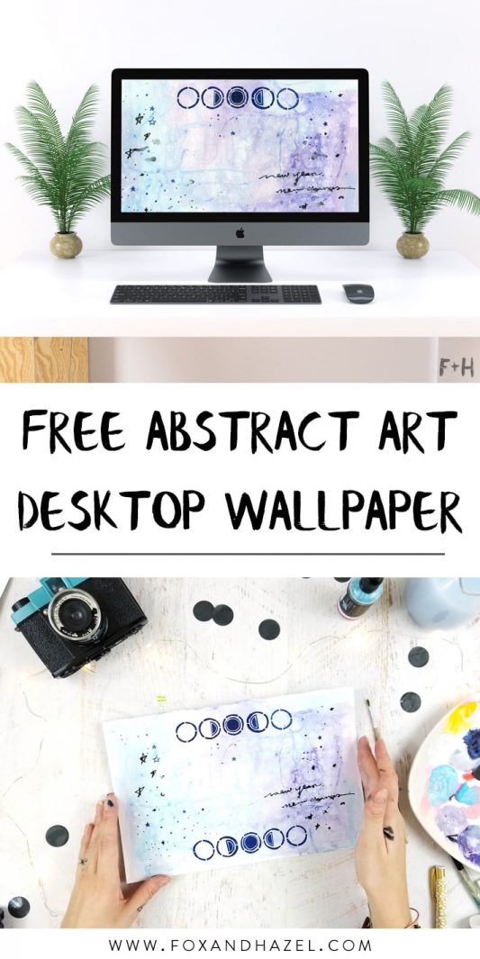 Free Abstract Art Desktop Wallpaper - Fox + Hazel