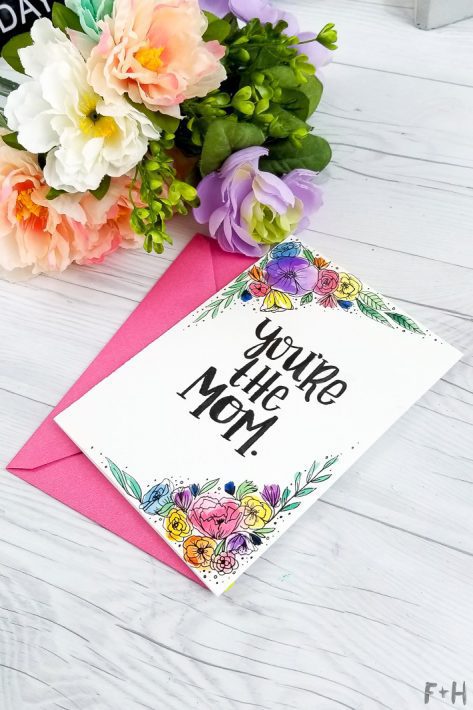 Easy Step-by-Step Watercolor Mother's Day Card | Fox + Hazel
