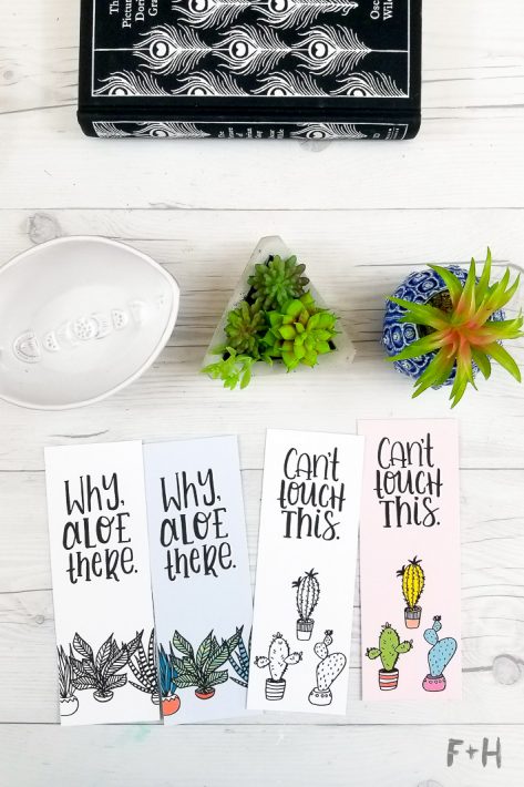 2 Free Succulent Adult Coloring Bookmarks | Fox + Hazel