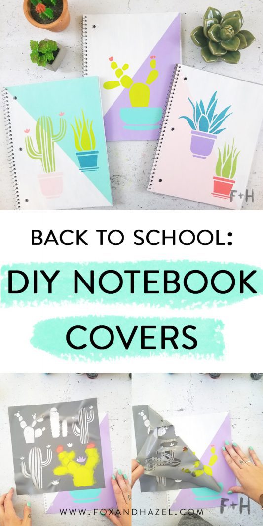 Cute Back To School DIY Notebook Covers | Fox + Hazel