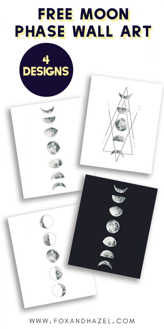 Moon Phase Wall Art Prints | Fox + Hazel