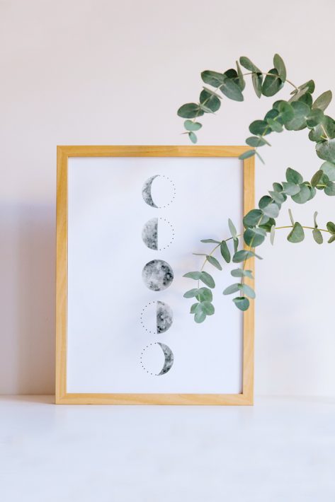Moon Phase Wall Art Prints | Fox + Hazel