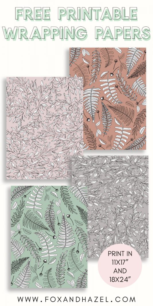 Print & Wrap: Free Printable Wrapping Paper | Fox + Hazel